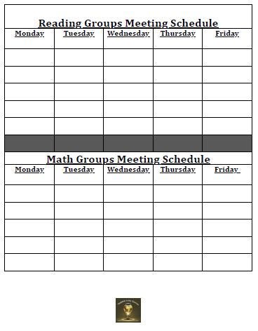 Small Group Meeting Schedule Template - Etsy