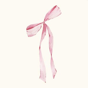 Pink Bow Wall Poster - Etsy