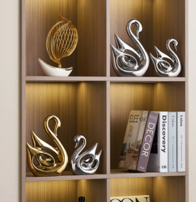 Golden Animal Figurines/ Modern Home Decoration/ Resin Room Decoration ...