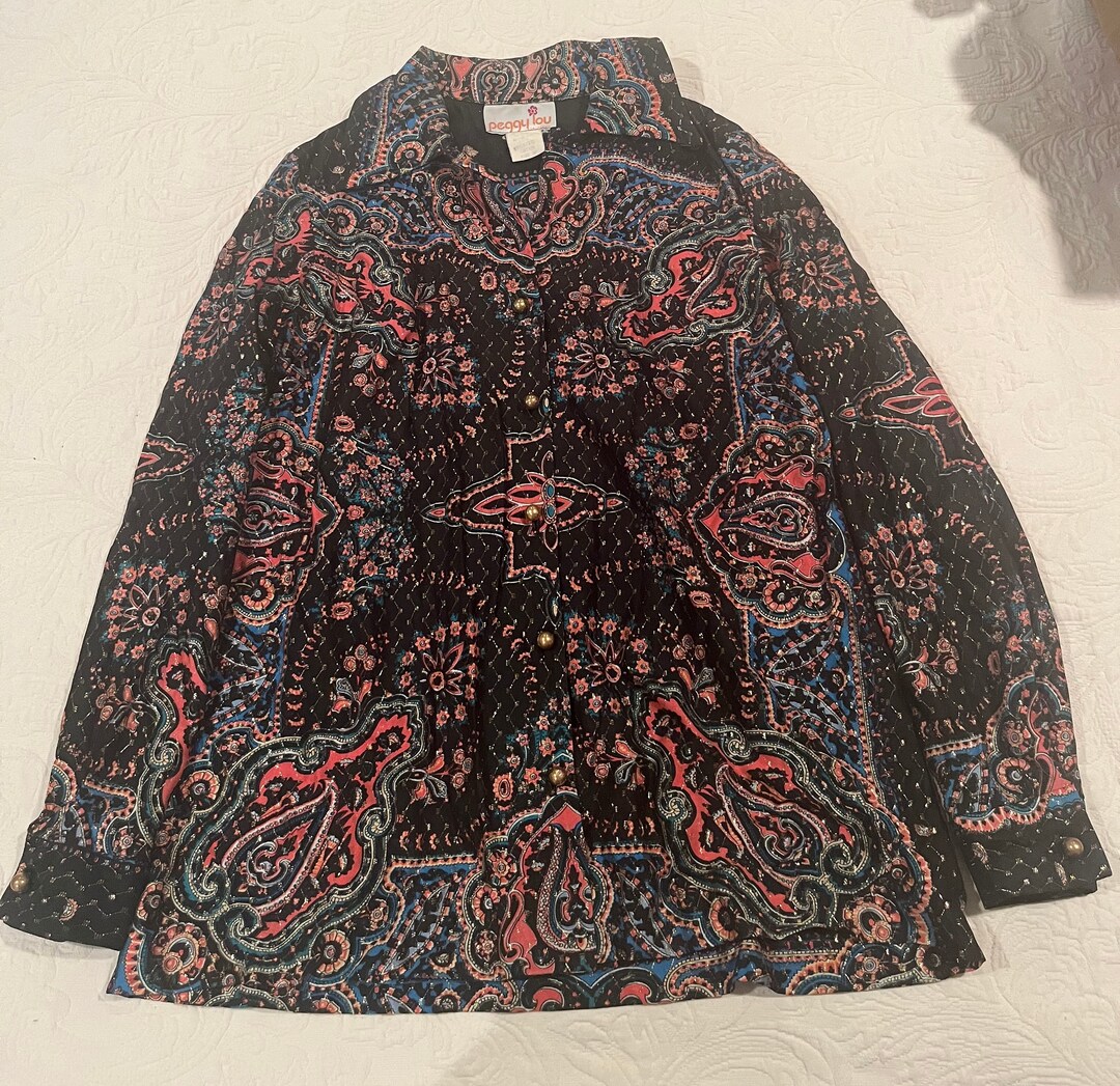 Vintage Peggy Lou 60's/70's Unisex Button Down Sustainable Secondhand ...