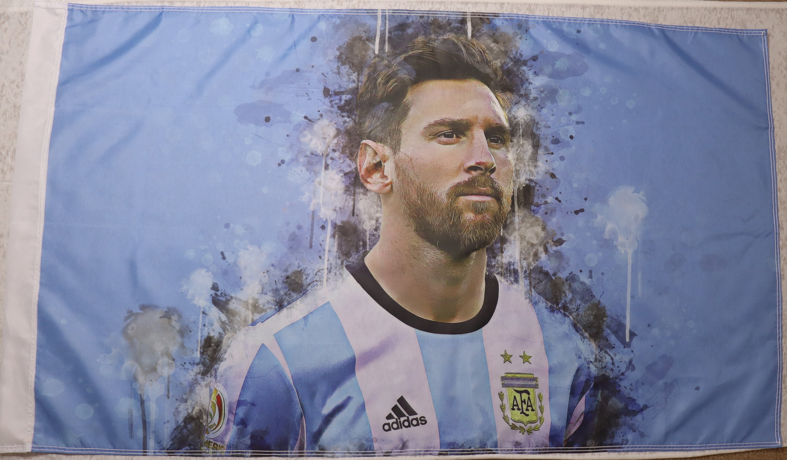 Soccer Football Flag FIFA World Cup Messi Argentina Fans 3x5 Ft. Light ...