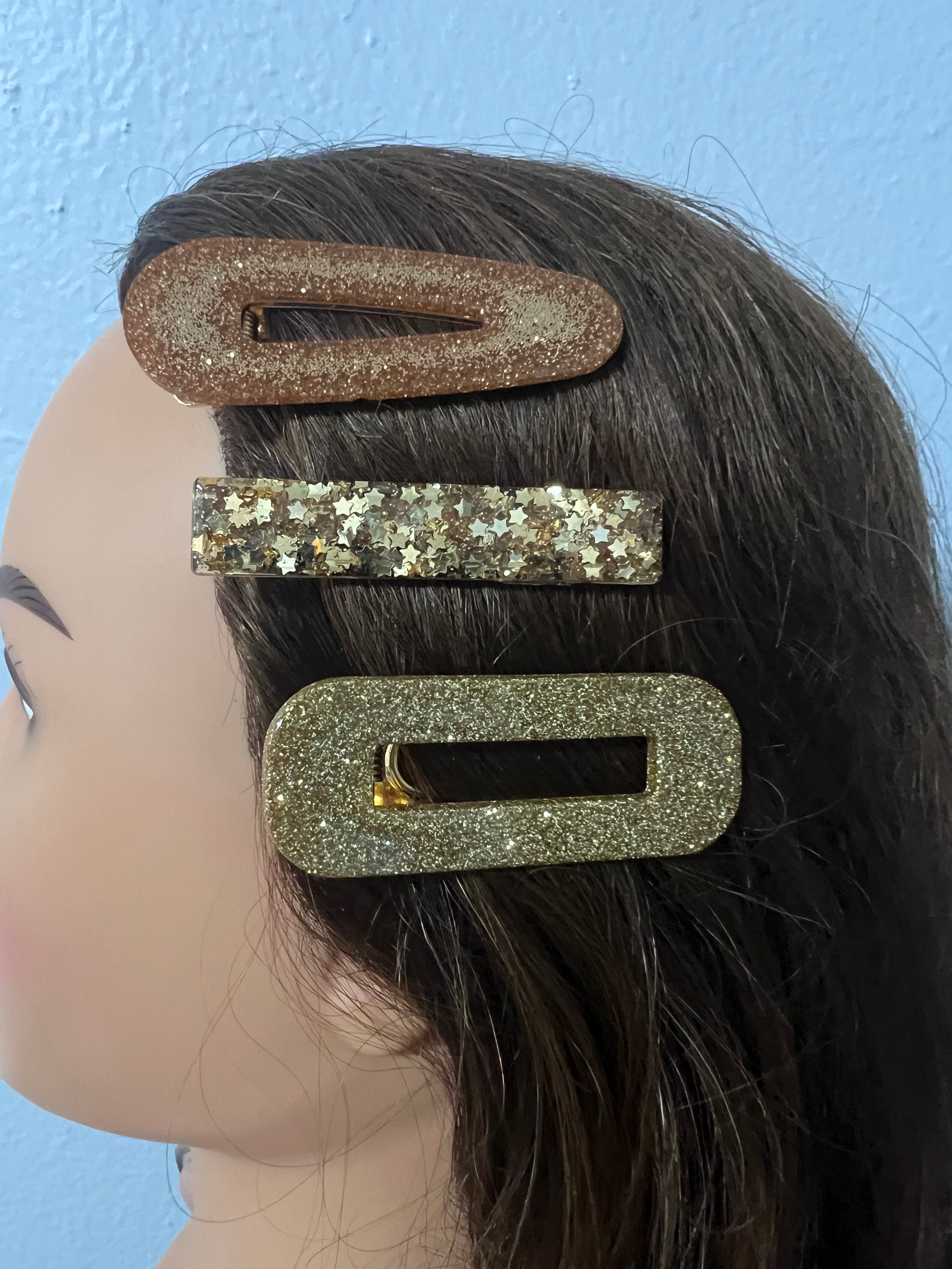 Resin Hair Clips - Etsy
