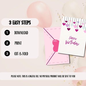 Printable Birthday Greeting Card Digital Birthday Cards Happy Birthday ...