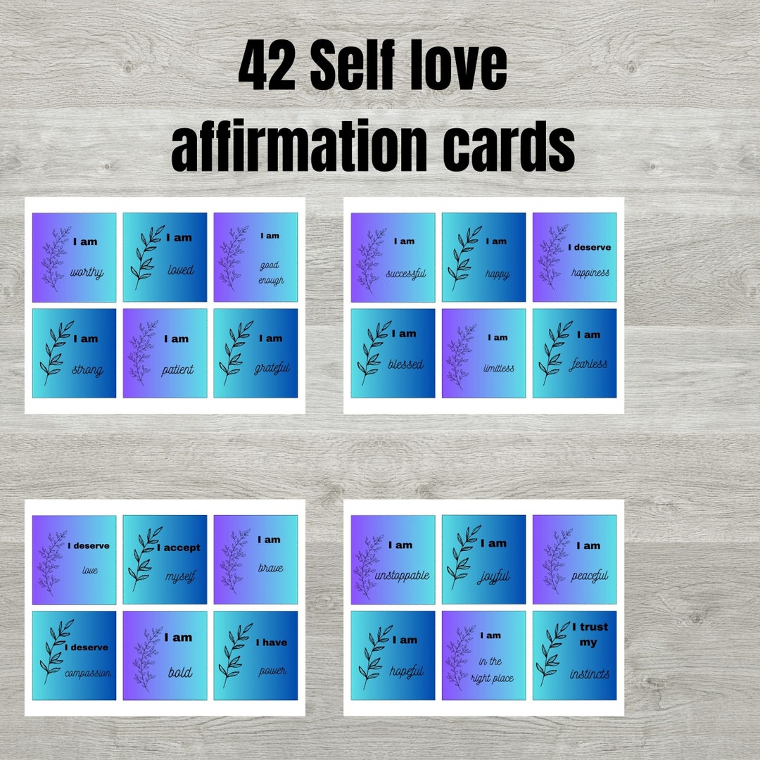 Self-love Positive Affirmation Printable Wall Art I Am Strong - Etsy