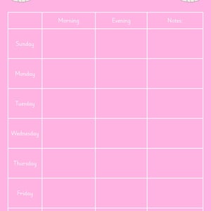 Cat Feeding Schedule Template (all 3 Colors) EDITABLE - Etsy