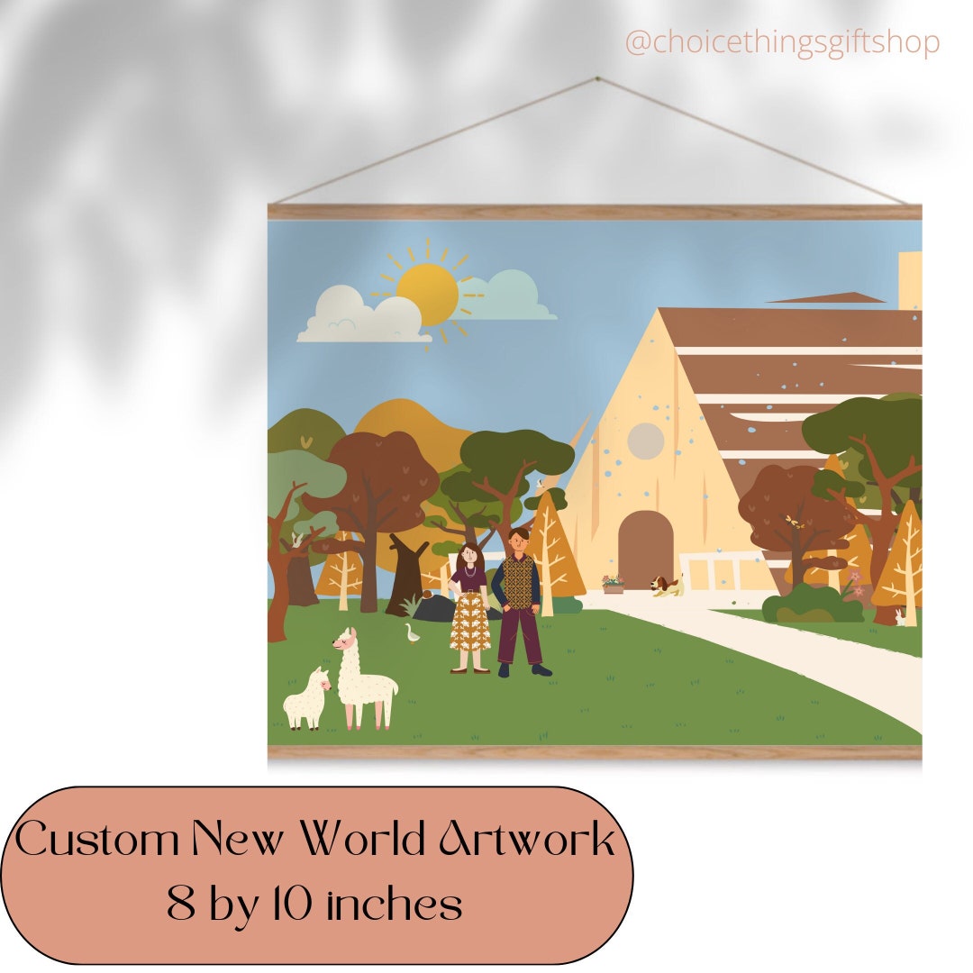 Custom New World Artwork JW Paradise Painting Customizable - Etsy