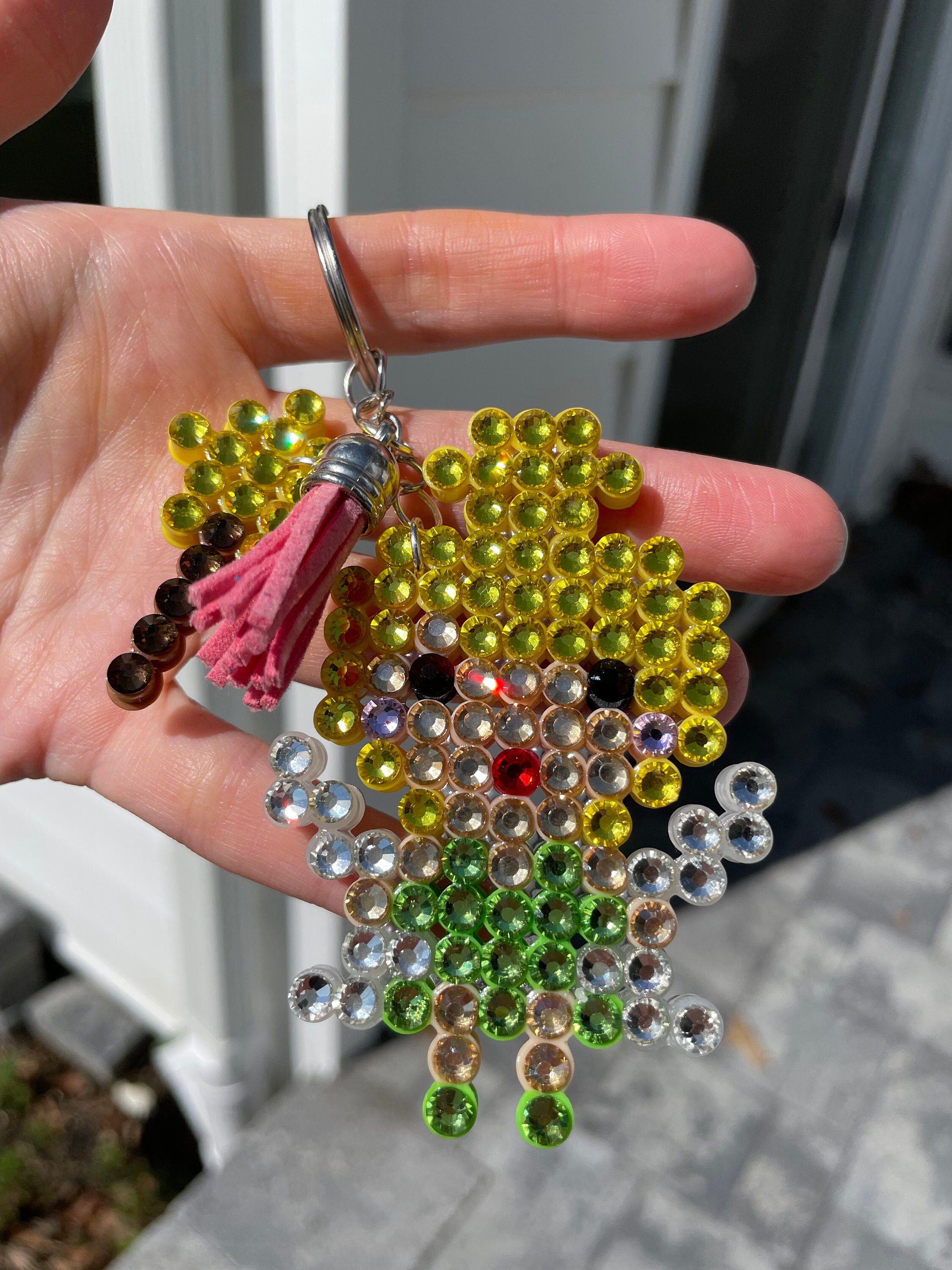 Disney - Tinker Bell - Key Chain / Bag Charm - W/ Genuine Glass ...