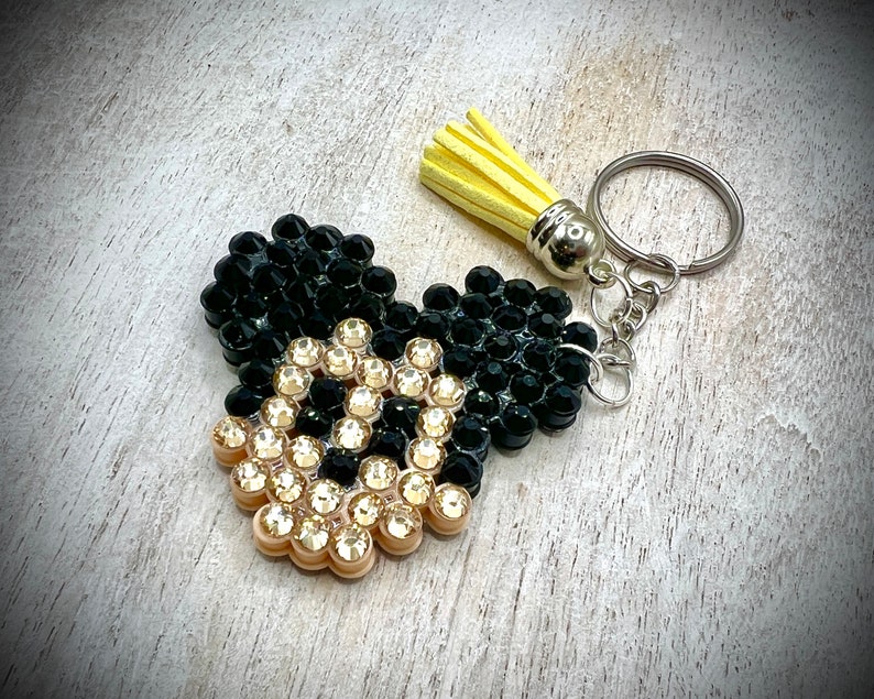 Mickey & Minnie - Key Chain / Bag Charm - W/ Genuine Glass Rhinestones ...