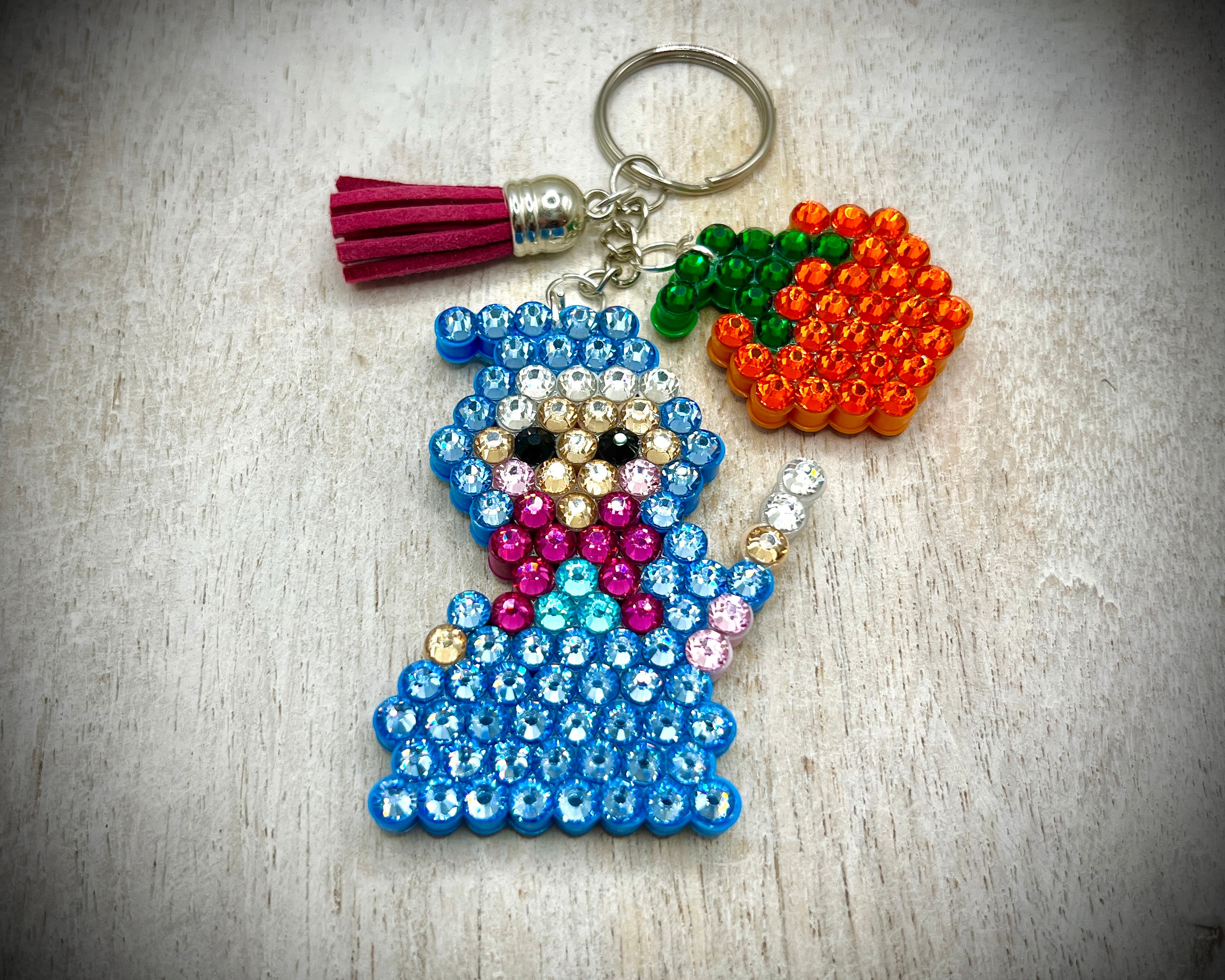 Cinderella -fairy Godmother - Disney Key Chain / Bag Charm - W/ Genuine ...