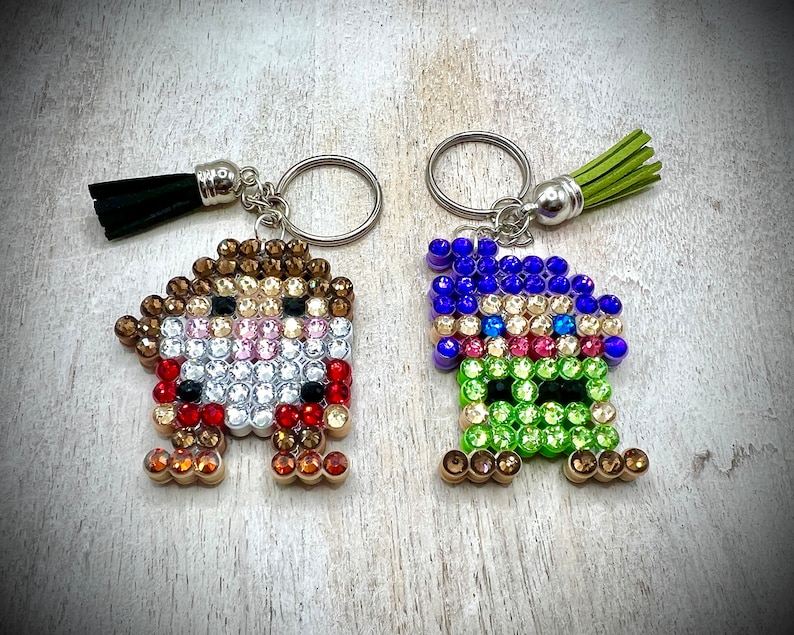 Disney Snow White & the Seven Dwarfs Dopey Grumpy Key Chain / Bag Charm ...