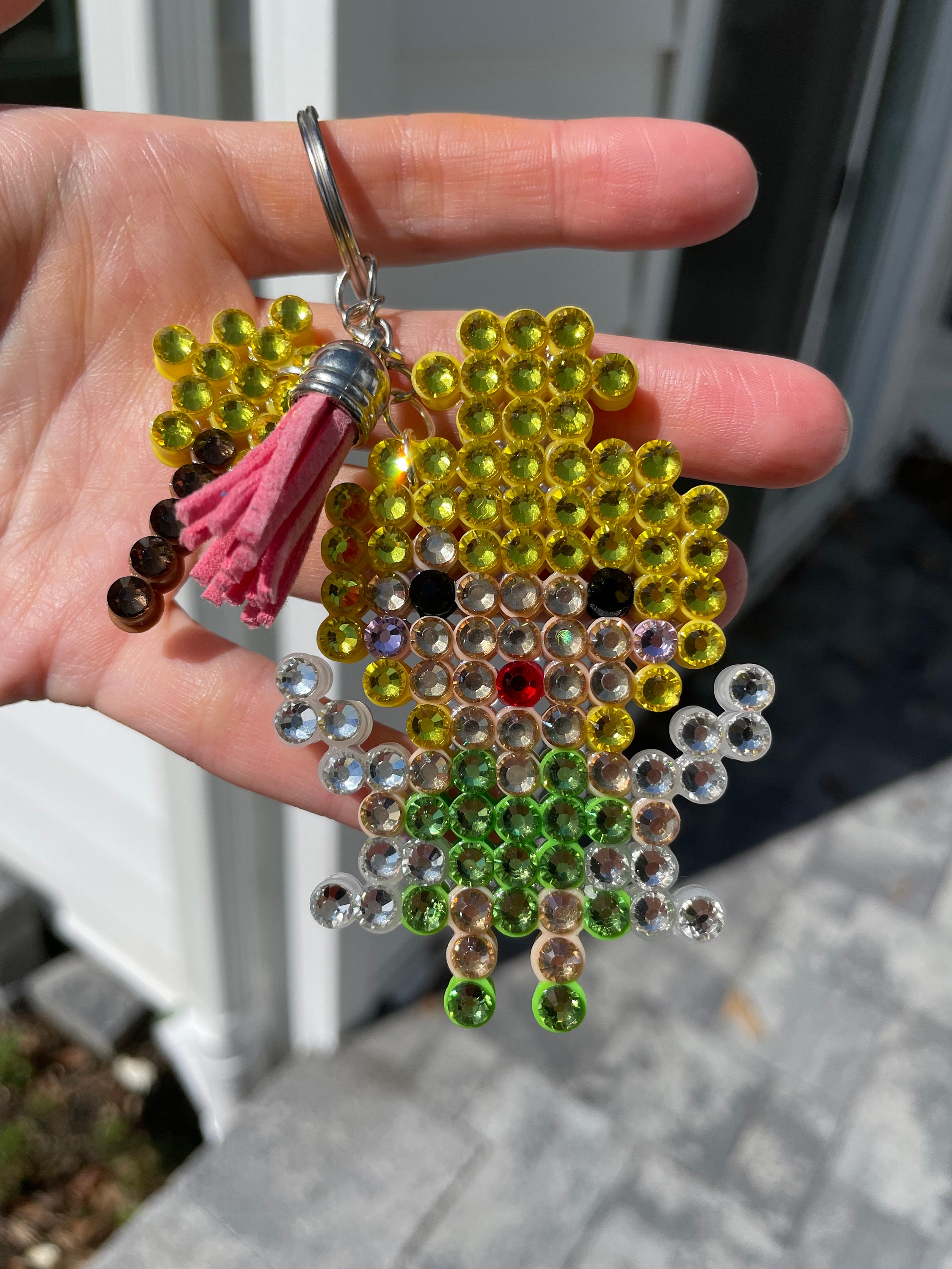 Disney - Tinker Bell - Key Chain / Bag Charm - W/ Genuine Glass ...
