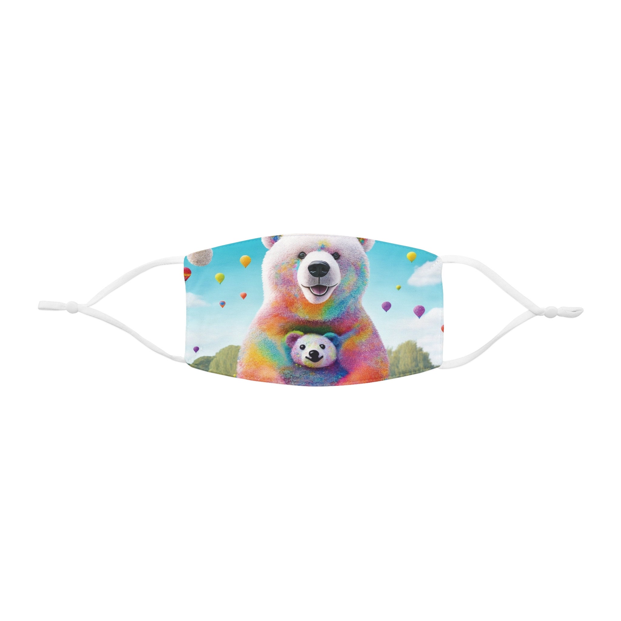 Colorful Animal Mask Bright Rainbow Bear Mask Bubbly Bear - Etsy