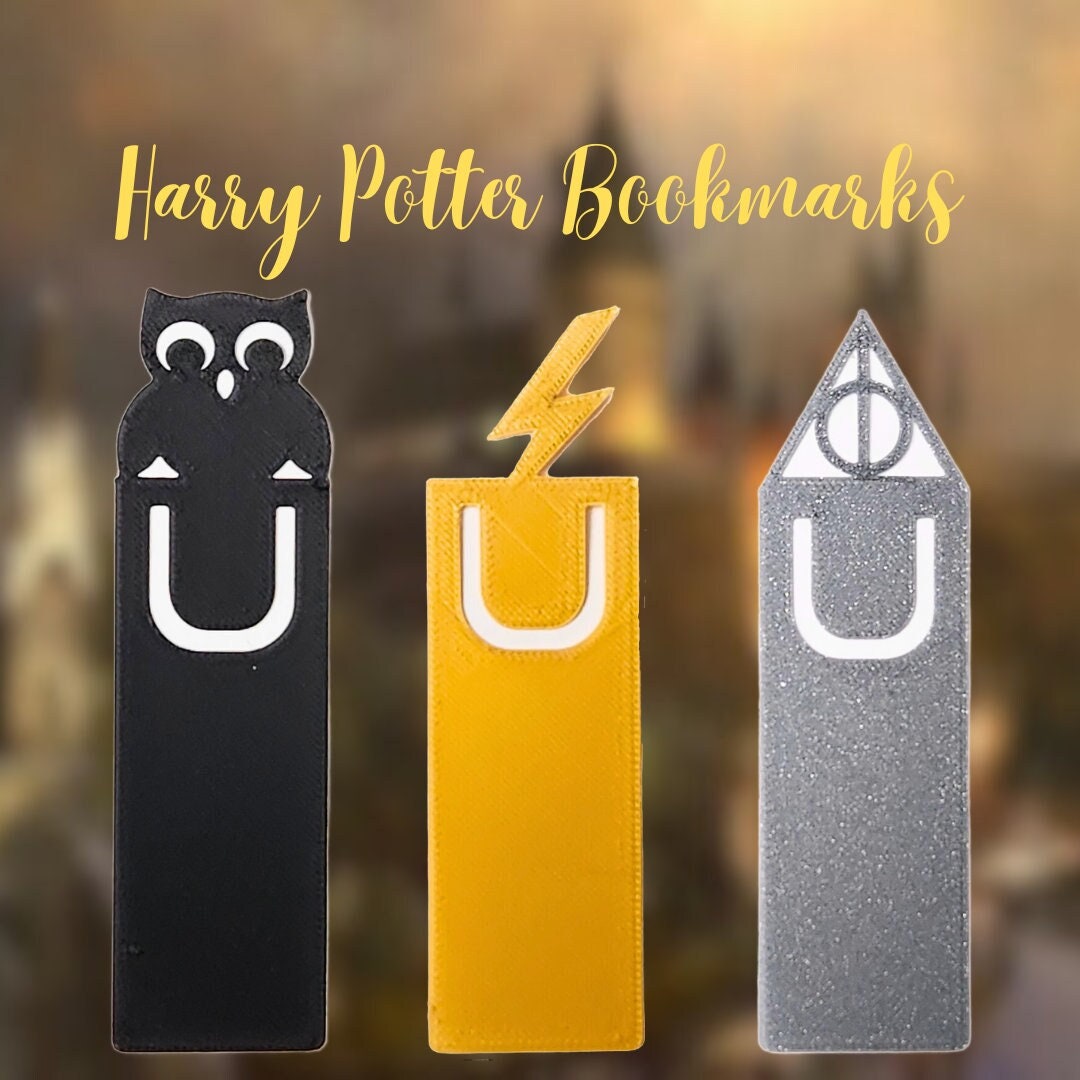 Harry Potter Themed Bookmarks all Three - Etsy