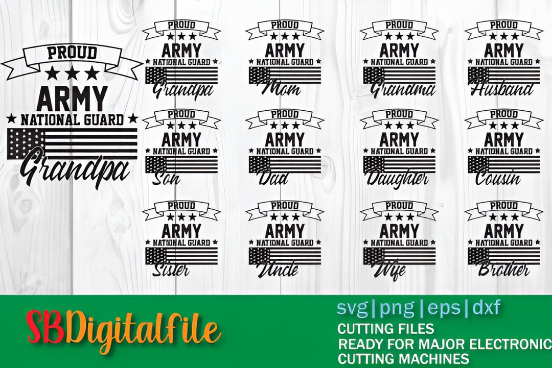 National Guard Svg Svg Bundle Military Family United - Etsy