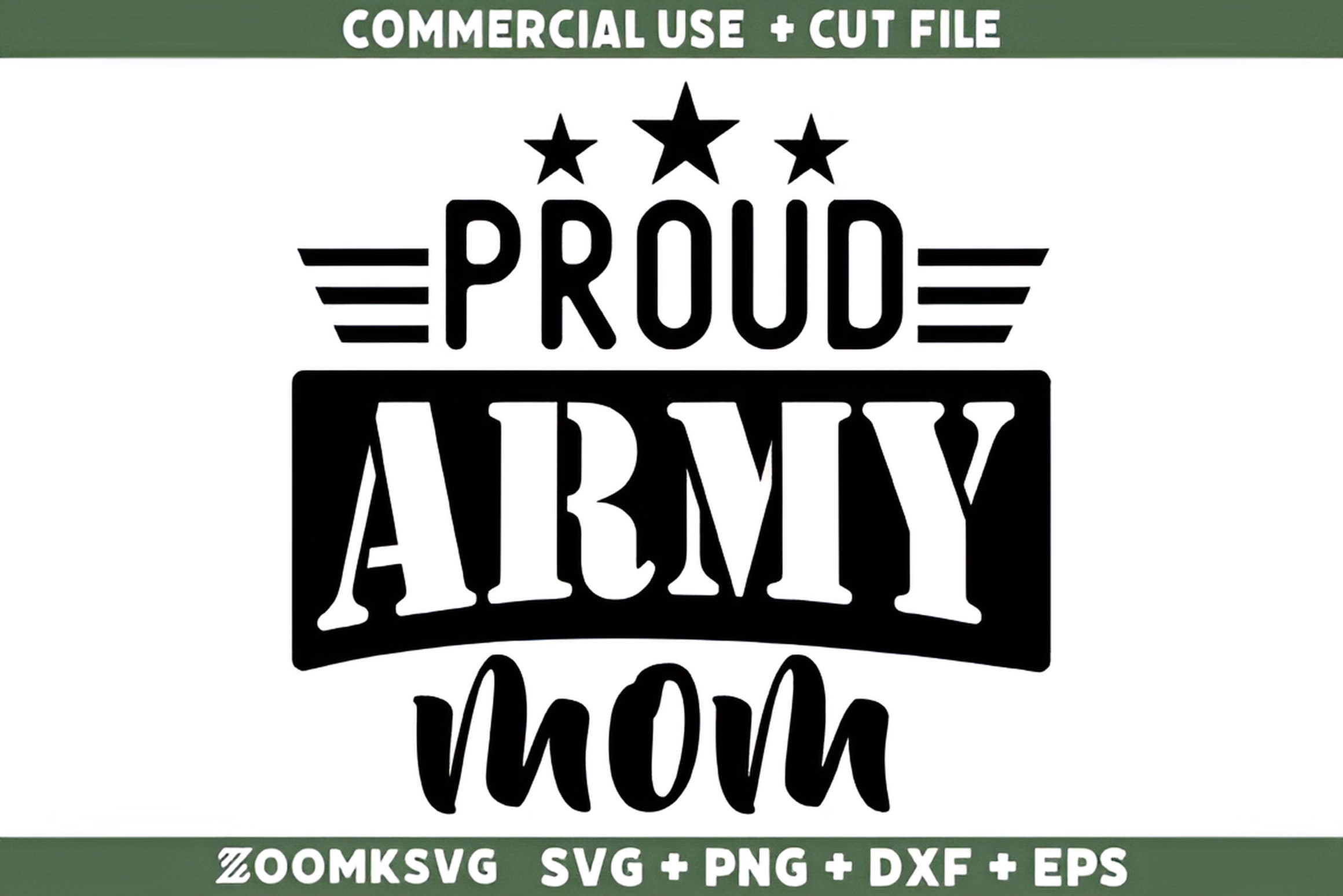 Proud Army Mom SVG, DXF, PNG, Army Svg, Military Mom Svg, Us Army, Dxf ...