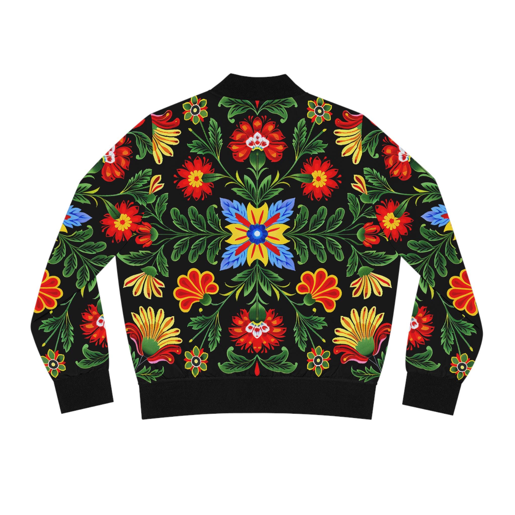 Unique Women's Bomber Jacket With Hungarian Folk Motif Decoration ...