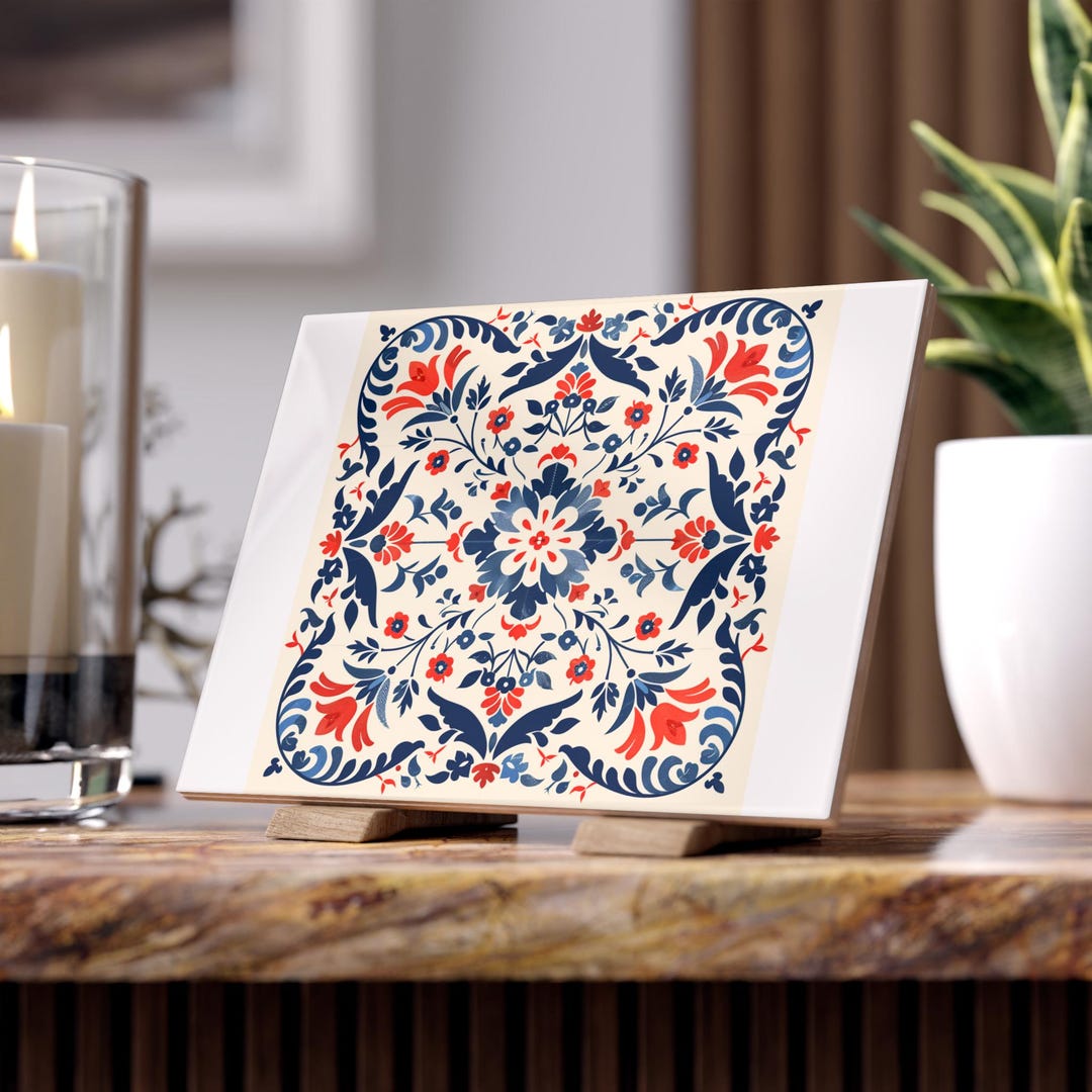 Ceramic Tile, Dutch Motif Tile, Wall Art, Kitchen Backsplash, Home ...