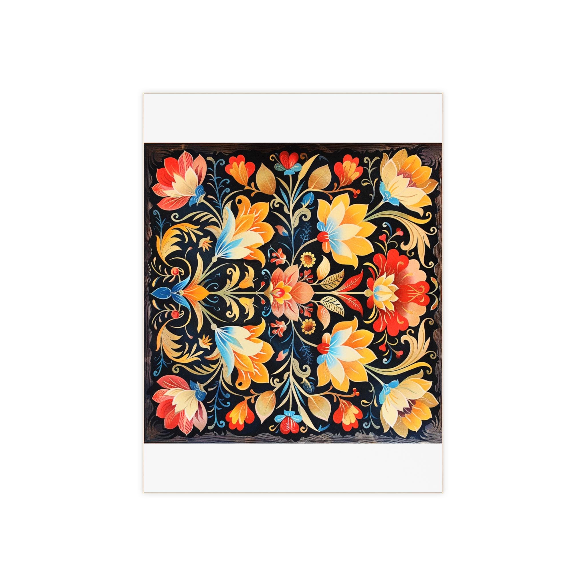 Hungarian Folk Ceramic Tile, Home Decor, Wall Art, Unique Gift ...