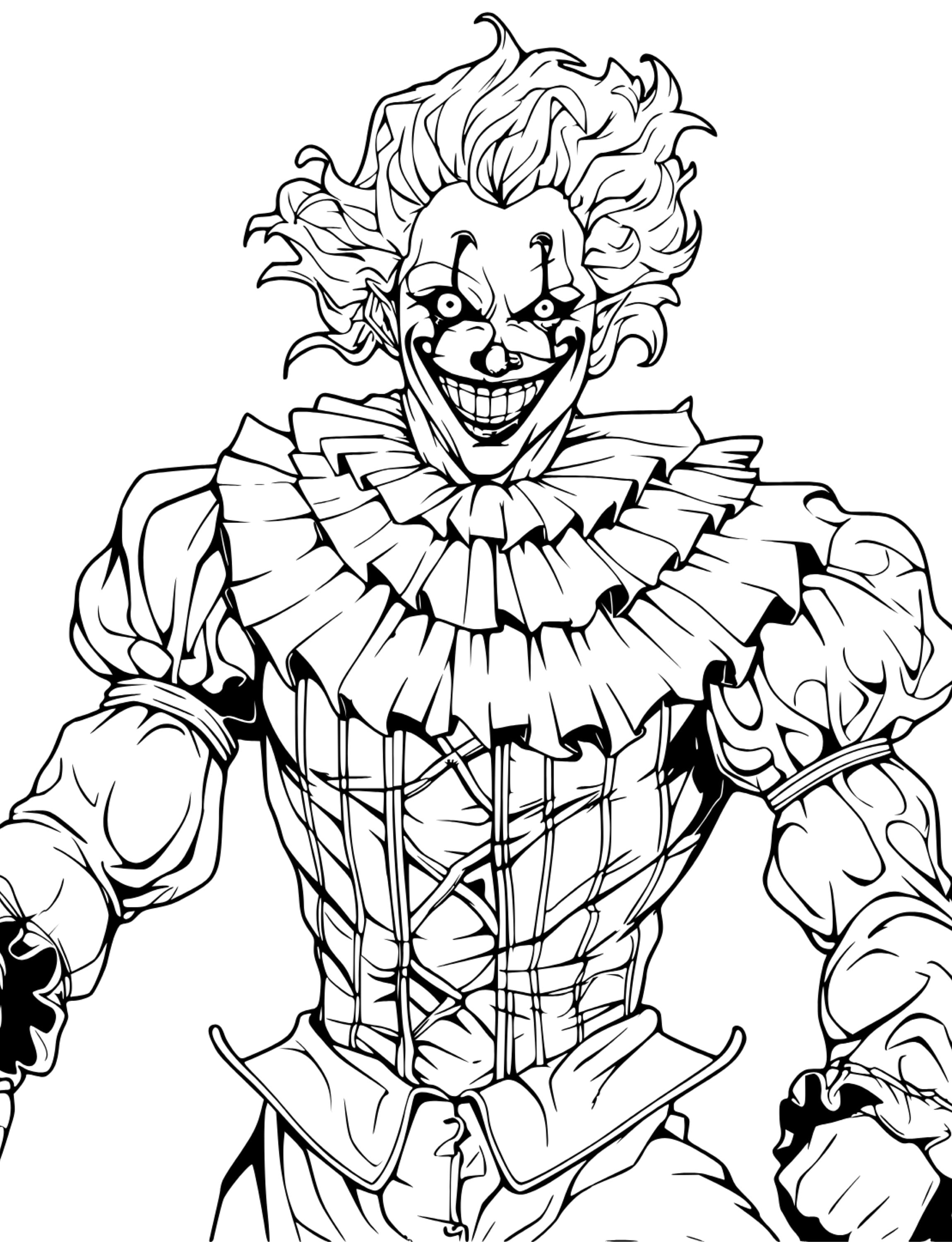 Creepy Halloween Coloring Pages for Adults, Spooky Ghostly Supernatural ...