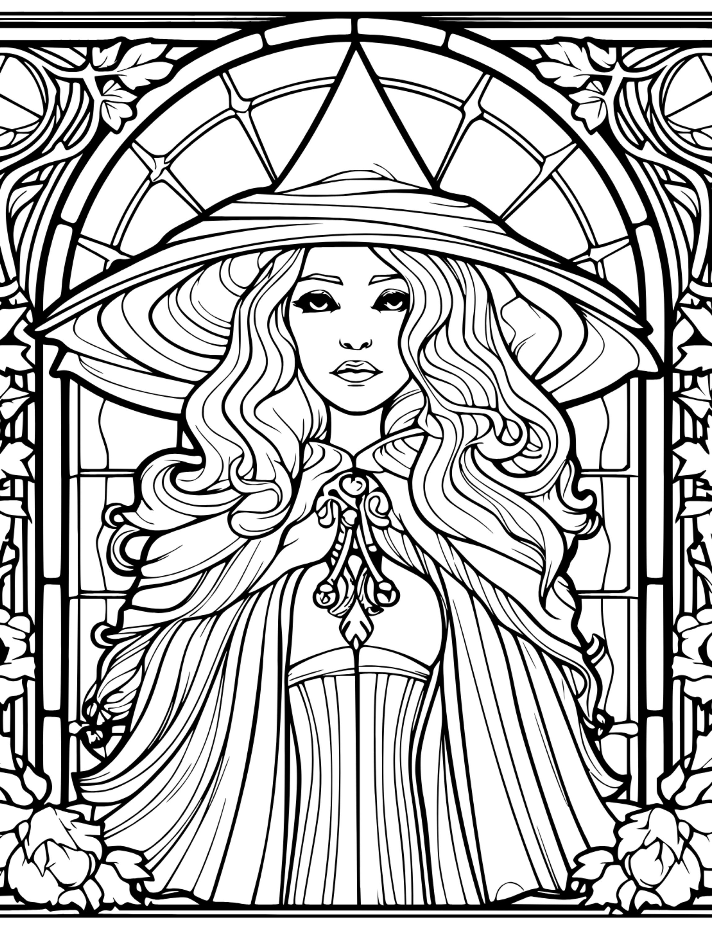 Creepy Halloween Coloring Pages for Adults Spooky Ghostly - Etsy