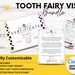 Tooth Fairy Visit Bundle, Tooth Fairy Receipt, Editable Tooth Fairy ...