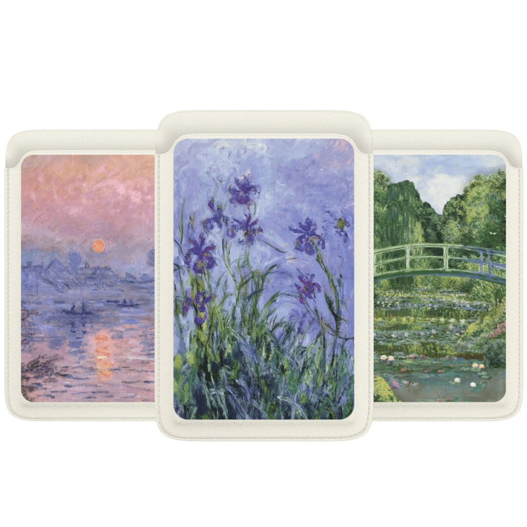 Claude Monet Wallet for Magsafe Magnetic Leather - Etsy