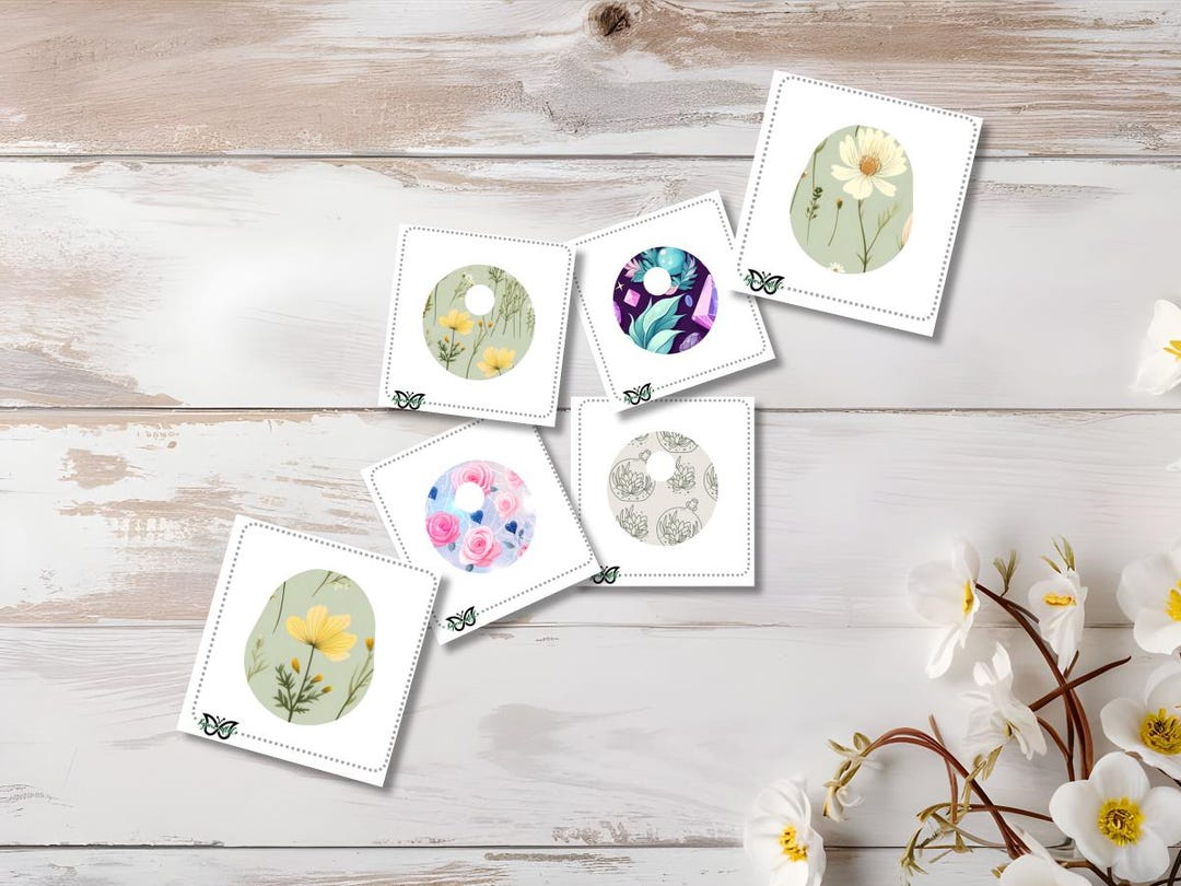 Cute CGM Sticker, Plant CGM Cover, Gem CGM Decals, Coquette Diabetes ...