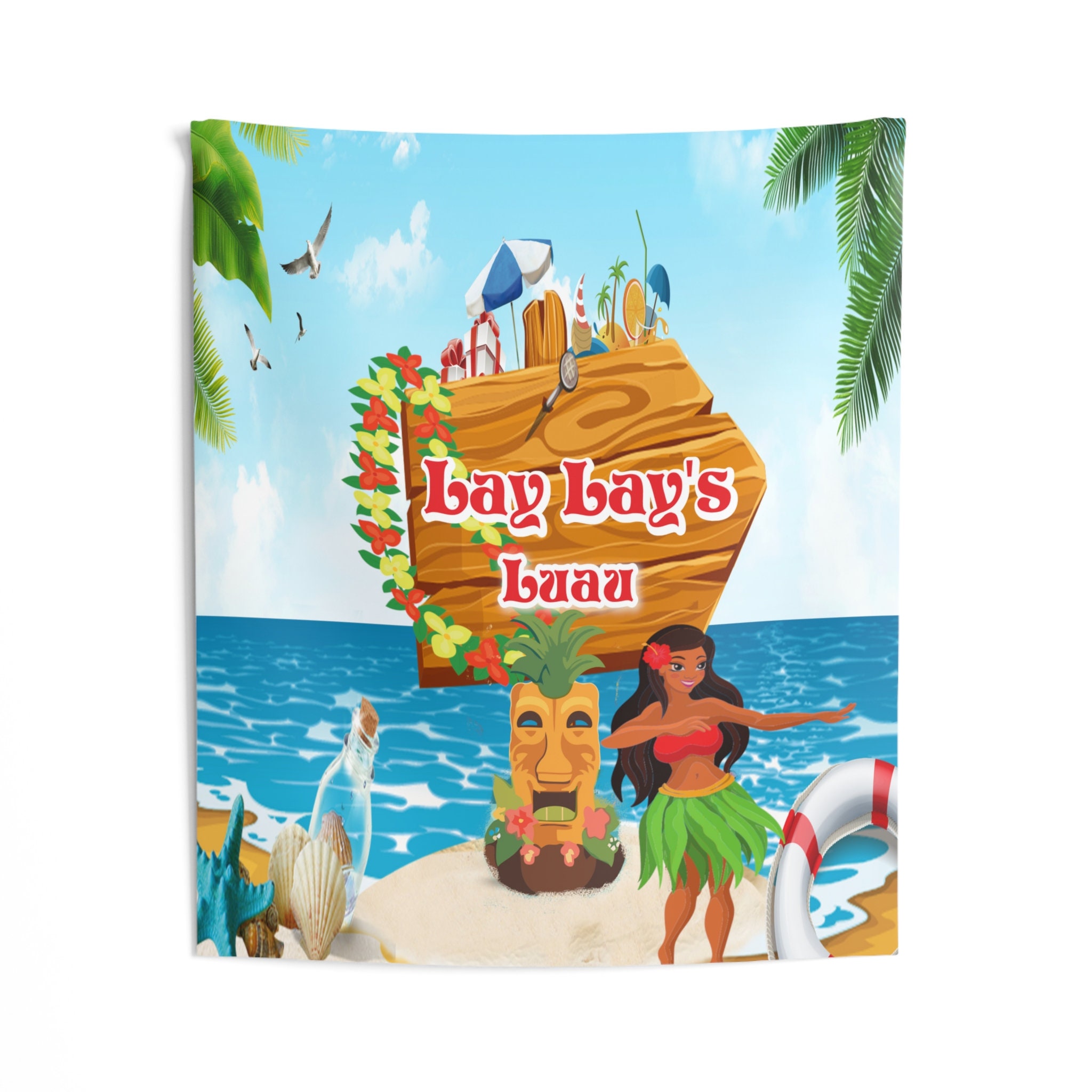 Luau Backdrop | Luau Banner | Hawaiian Backdrop | Hawaiian Banner ...