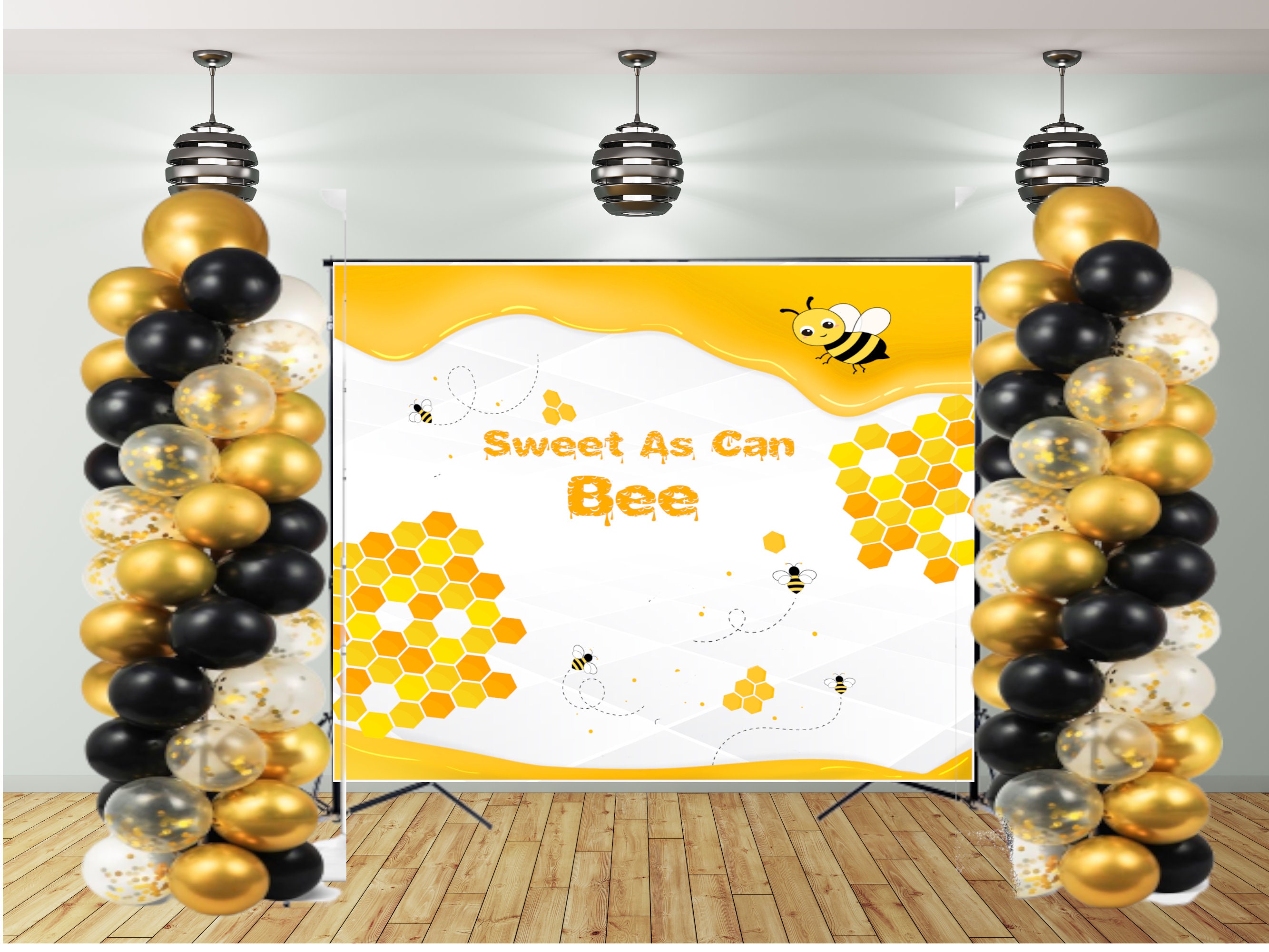Sweet as Can Bee Backdrop Sweet as Can Bee Bee Shower - Etsy