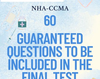NHA CCMA Certification Study Guide 2024/2025 - Etsy