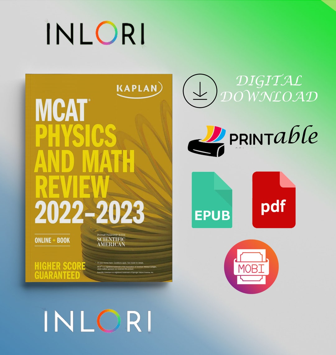 MCAT Physics and Math Review 2022-2023: Online Book Kaplan - Etsy UK