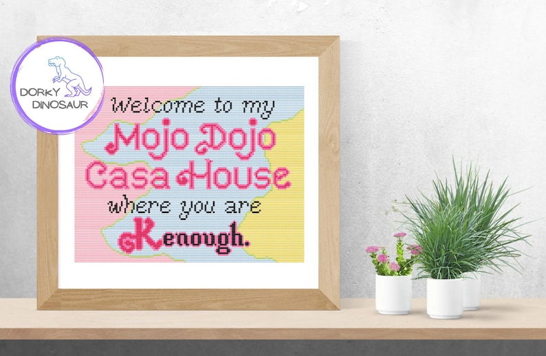 Mojo Dojo Casa House Quote Cross Stitch Pattern (PDF Download) - Etsy