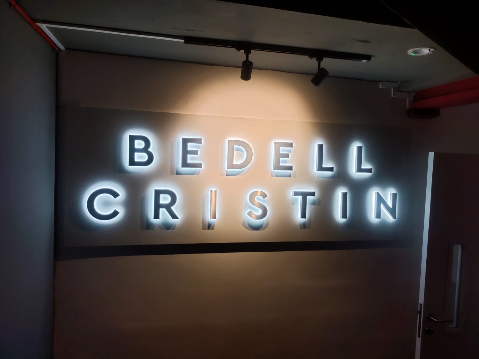 Backlit Business Sign Wall Logo Sign Custom Backlit Sign Laser Cut Sign ...