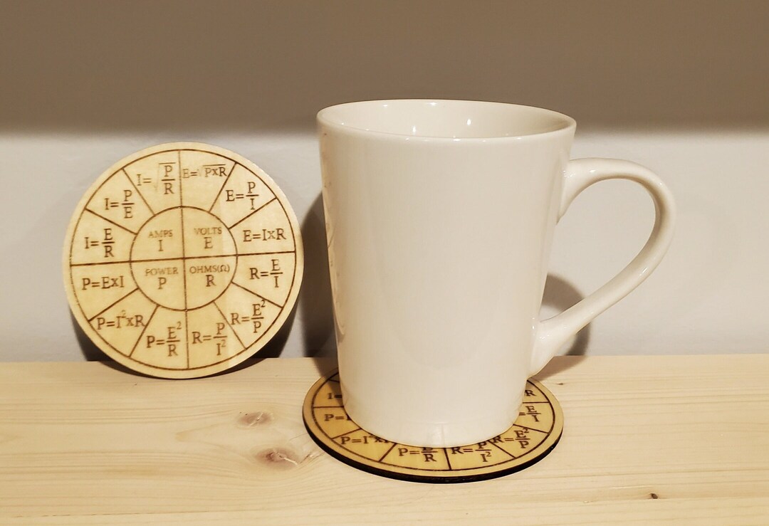Ohm's Law Laser Engraved Wood Coaster - Etsy