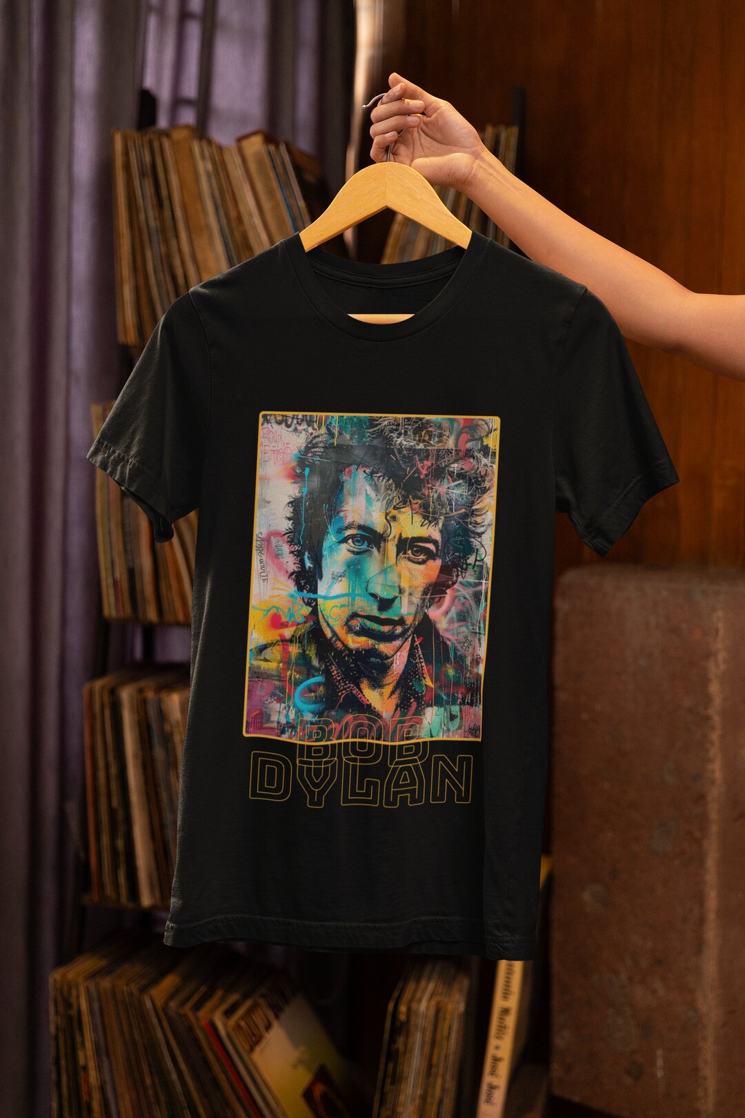 Bob Dylan Graffiti T-shirt, Bob Dylan Unisex Tee Model 1 - Etsy