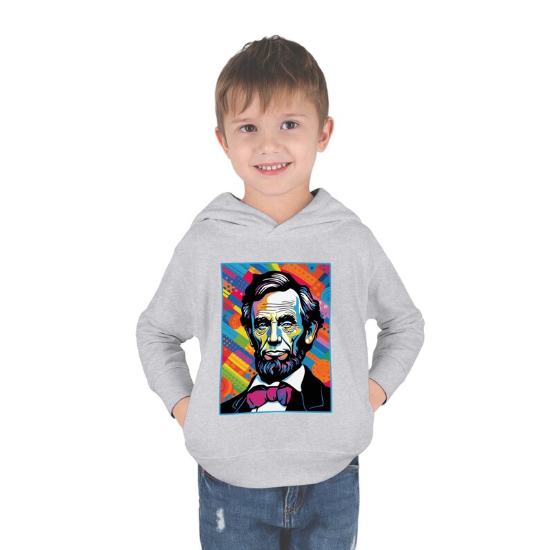 Abraham Lincoln Toddler Pullover Fleece Hoodie, Abraham Lincoln Kids ...