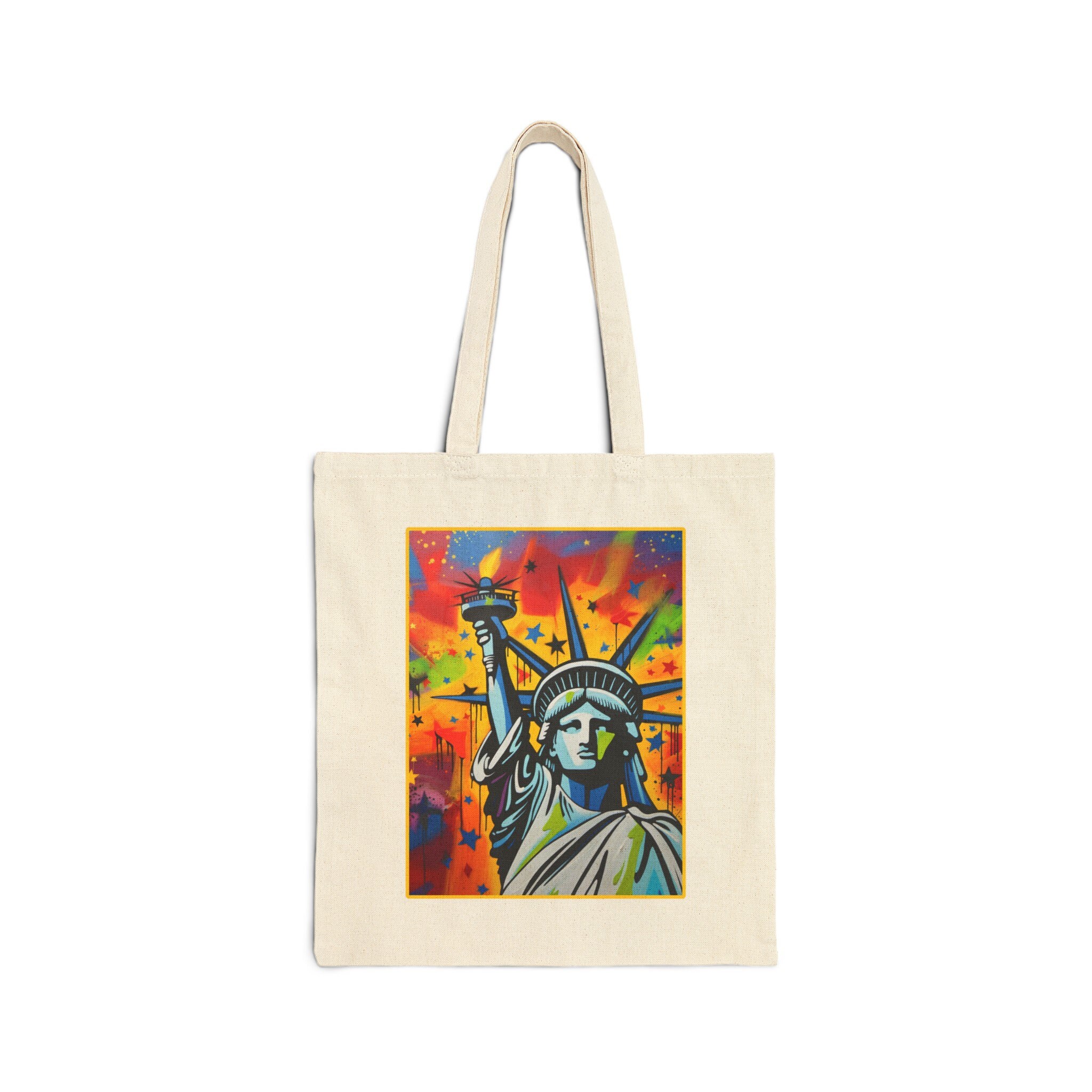 Statue of Liberty Tote Bag, Statue of Liberty Art Bag Model 5 - Etsy