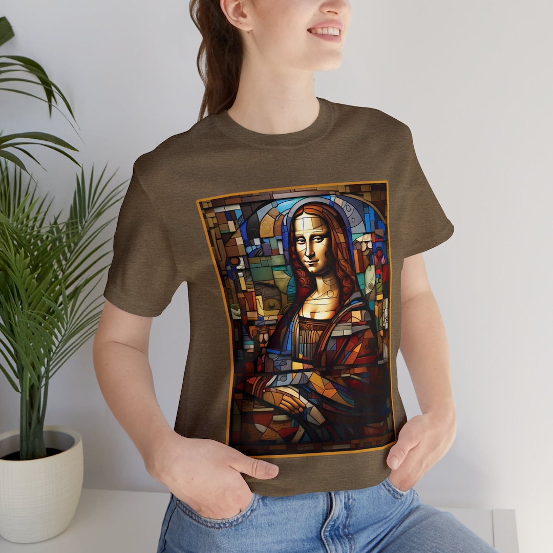 Mona Lisa Revived T-shirt, Mona Lisa Artistic Shirt, Unisex - Etsy