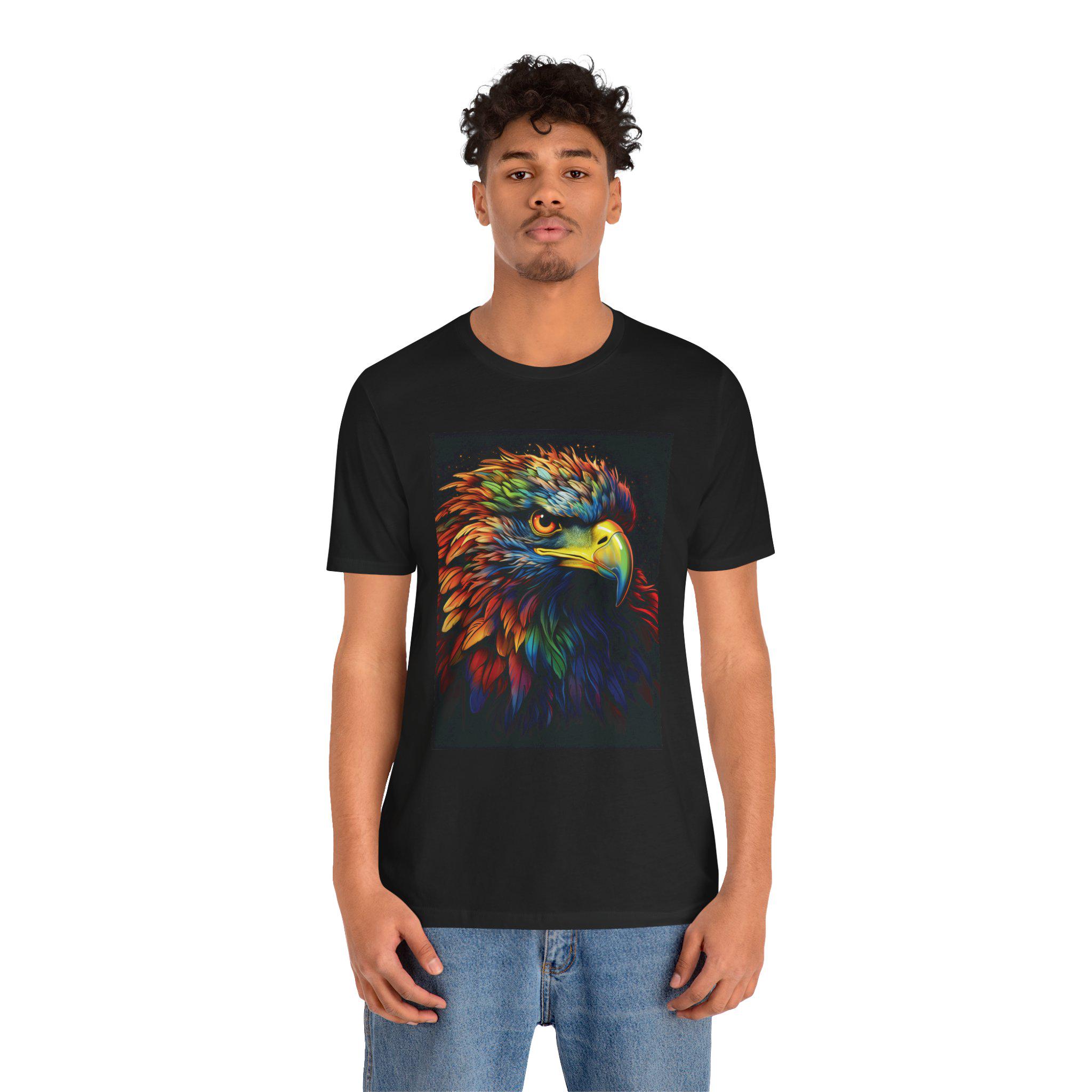 Vibrant Eagle T-shirt, Eagle Retro Colors Tee, Eagle Masterpiece Unisex ...