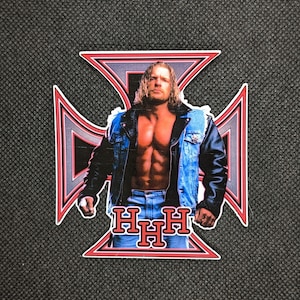 Pro Wrestler Triple H Vinyl Sticker - Etsy