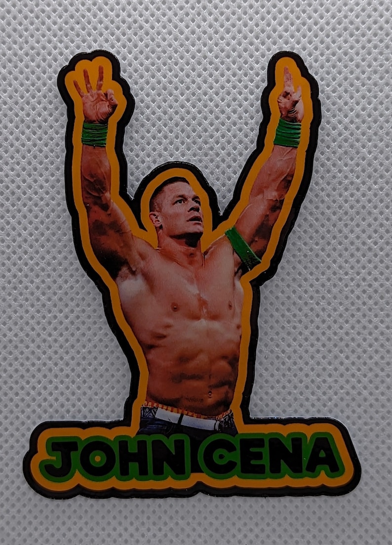 Pro Wrestler John Cena Vinyl Sticker - Etsy