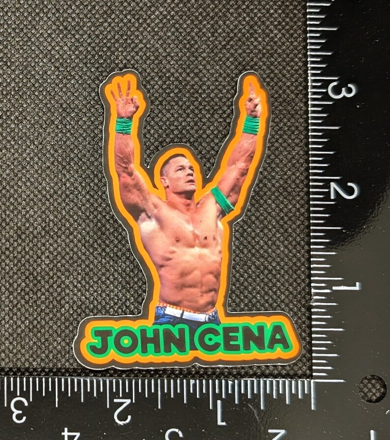 Pro Wrestler John Cena Vinyl Sticker - Etsy