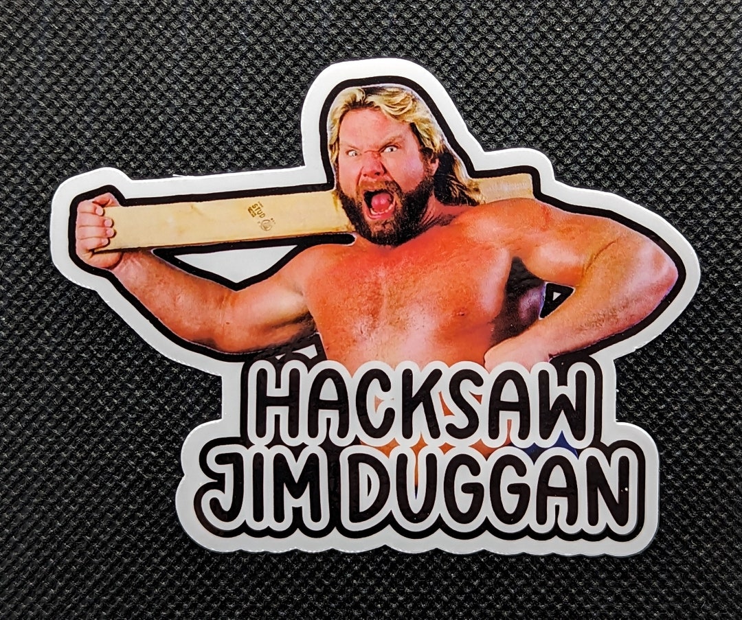 Pro Wrestler Hacksaw Jim Duggan Vinyl Sticker - Etsy