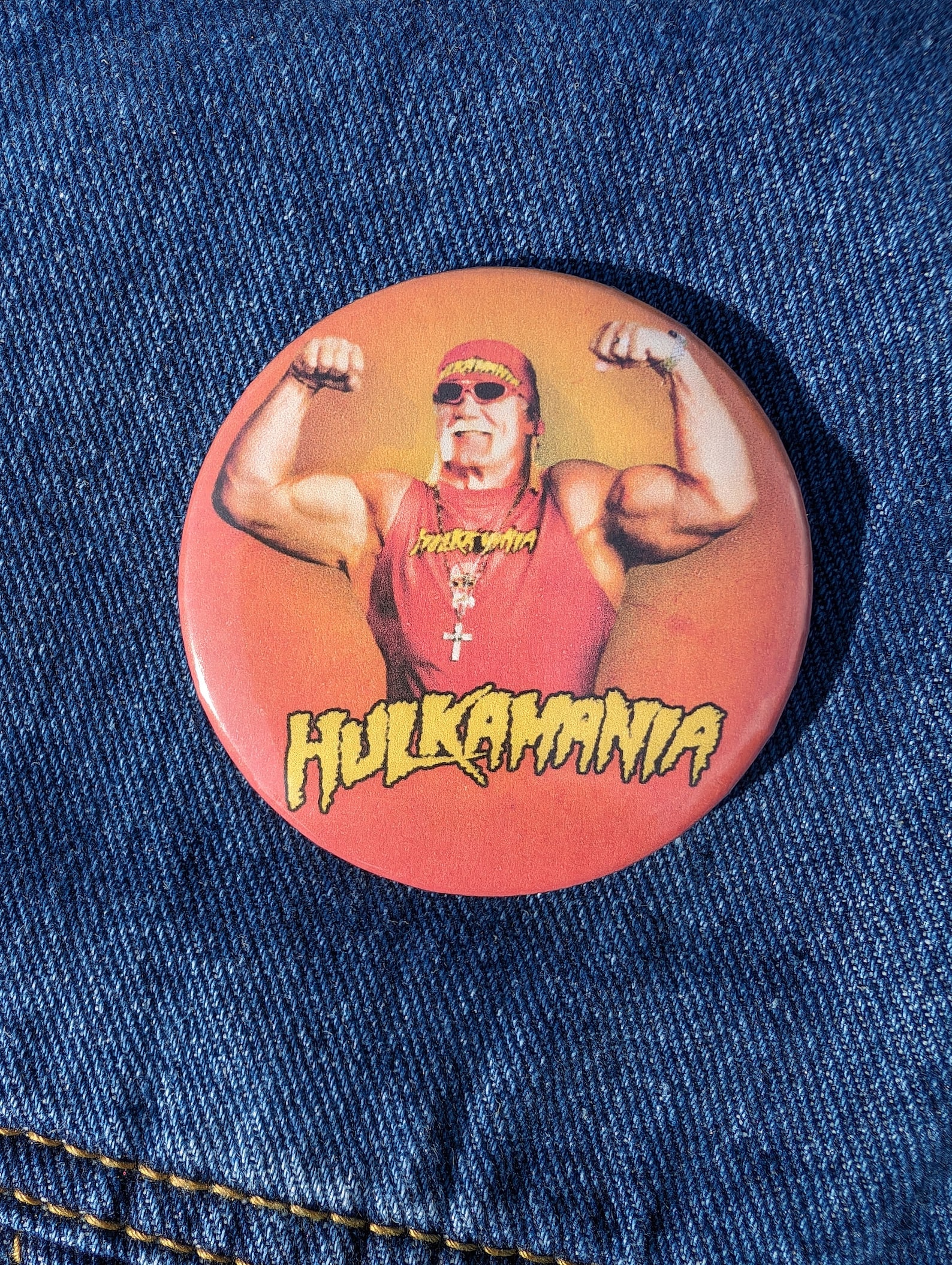 Hulk Hogan 2.25 Inch Pinback Button. Or, You Can Choose a Magnetic Back ...