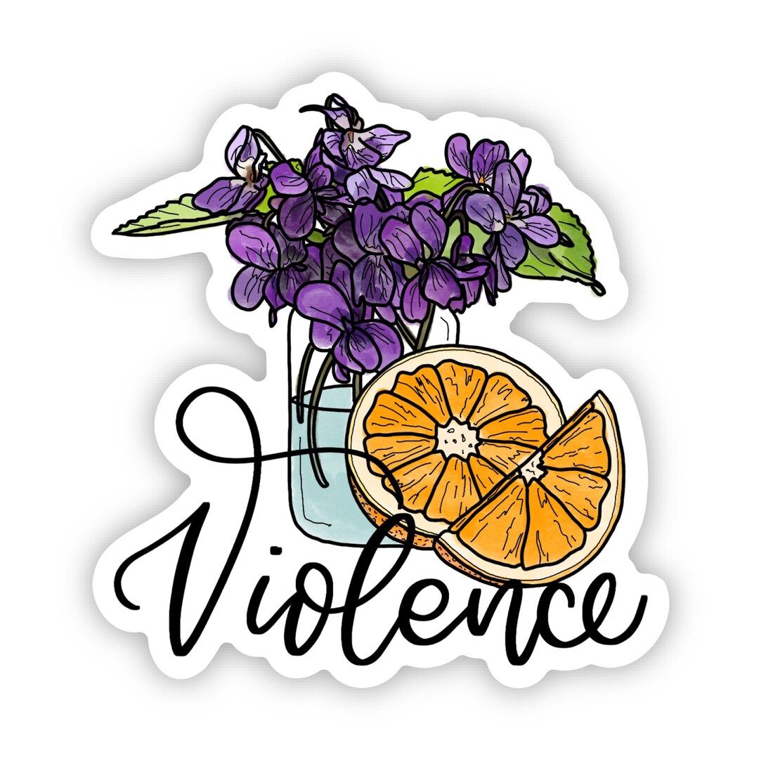 Fourth Wing - Oranges and Violets Sticker - Etsy