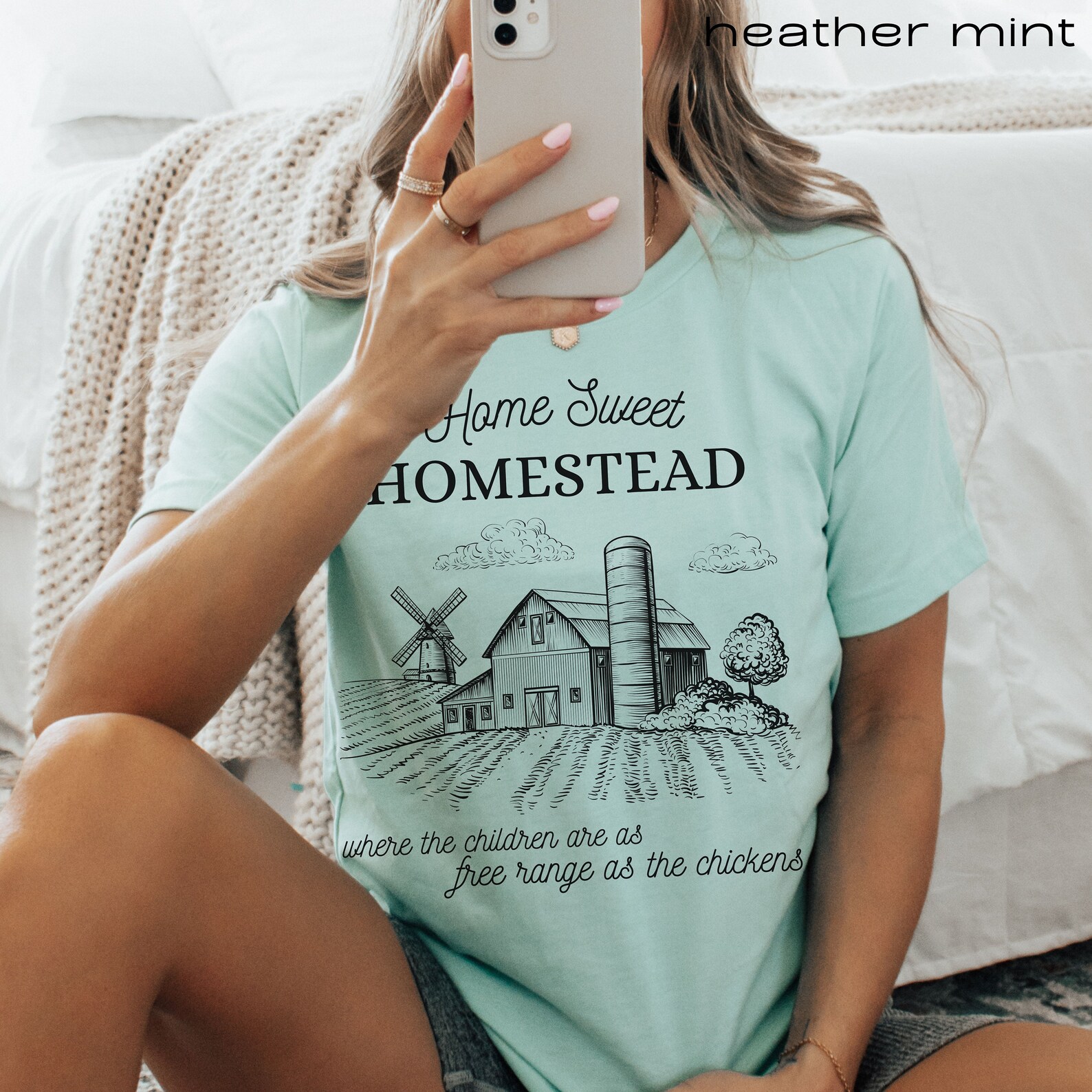 Home Sweet Homestead Tshirt, Free Range Chickens and Children ...