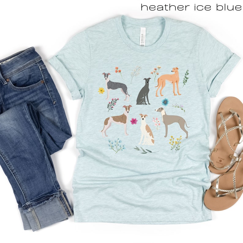 Greyhound Wildflower Shirt, Greyhound Shirt, Greyhound Gift, Greyhound ...