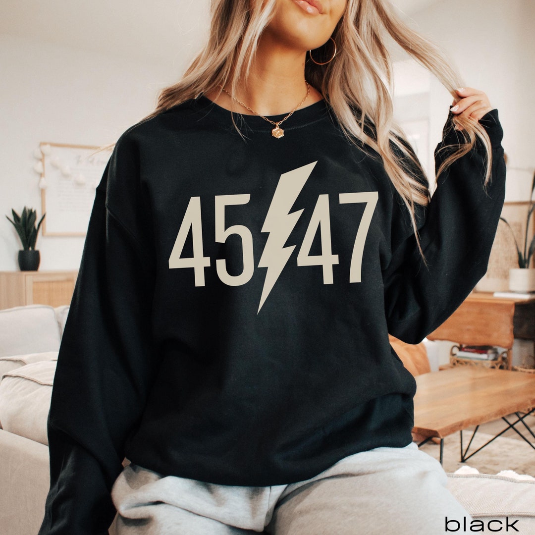 45 47 Sweatshirt, Trump 2024 MAGA Sweater, Trump Shirts for Womens ...