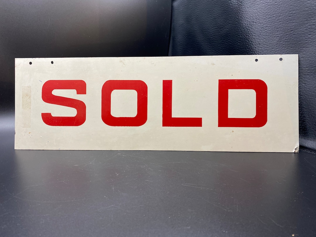 SOLD Metal Sign Double Sided - Etsy