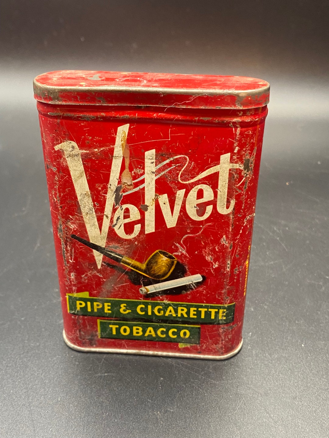 Velvet Pipe & Cigarette Tobacco Tin - Etsy